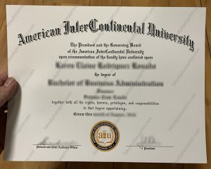How to Obtain a fake American InterContinental University diploma quickly?