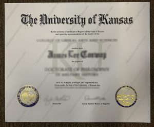 The steps to obtain a fake University of Kansas diploma certificate online.